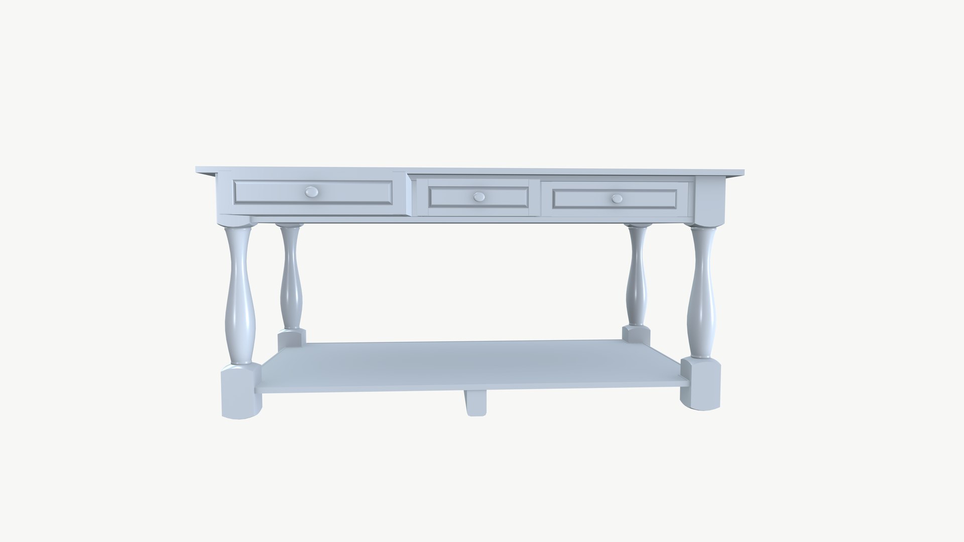 3D Console Table Model - TurboSquid 2298349