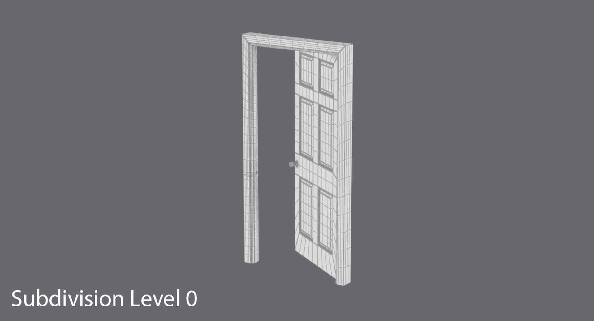3D Model Interior-doors---door-6-ajar - TurboSquid 1229443