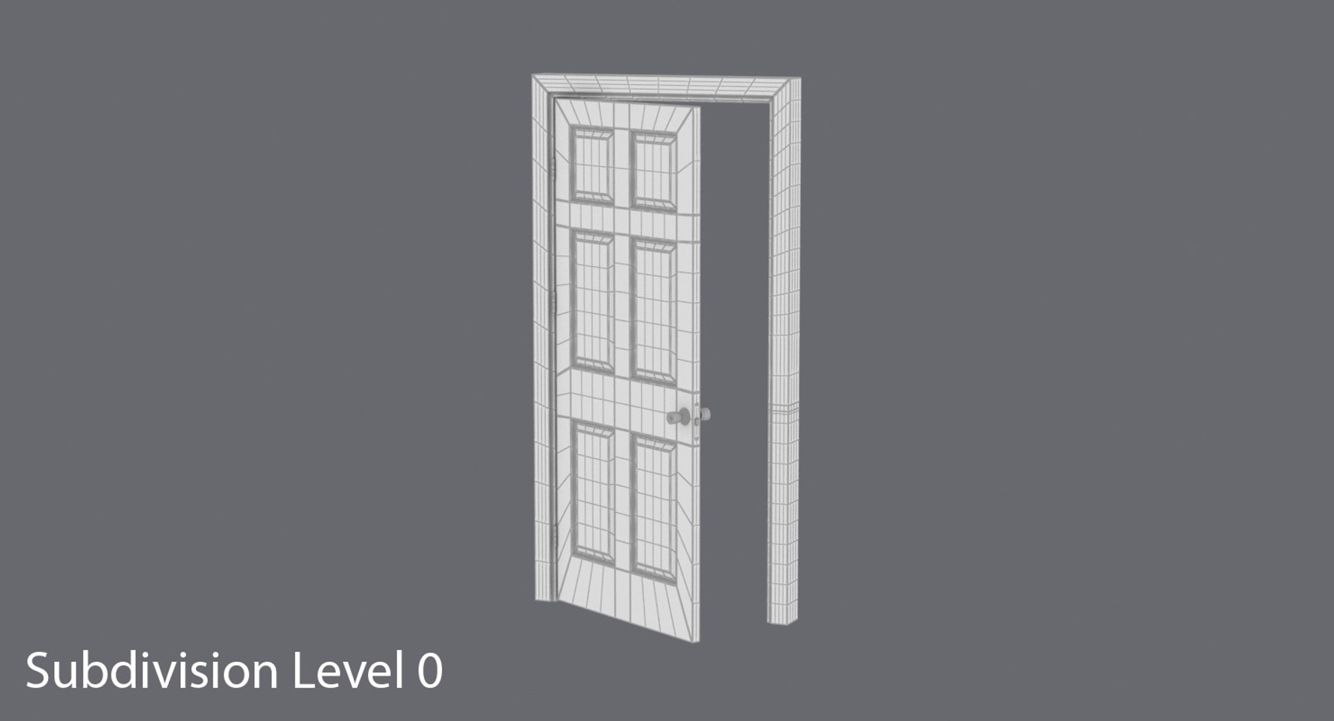 3D Model Interior-doors---door-6-ajar - TurboSquid 1229443