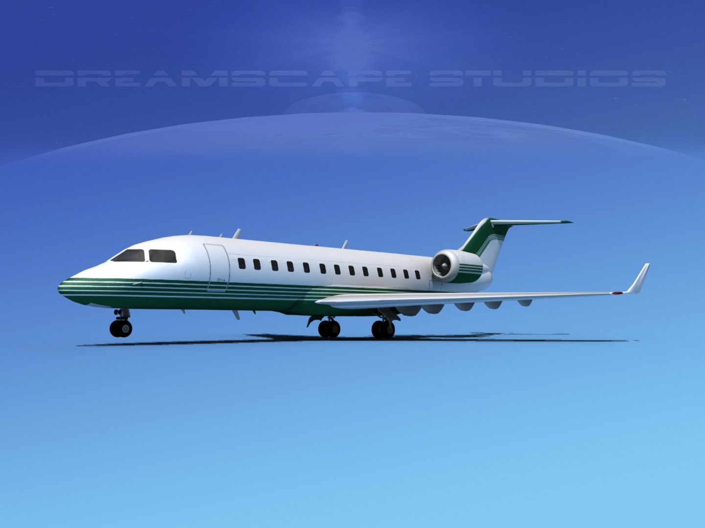 turbines challenger 850 bombardier 3d 3ds