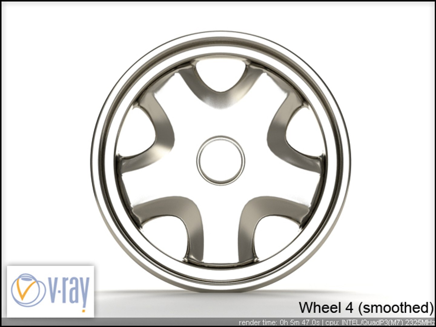 Wheel 4 3d Model