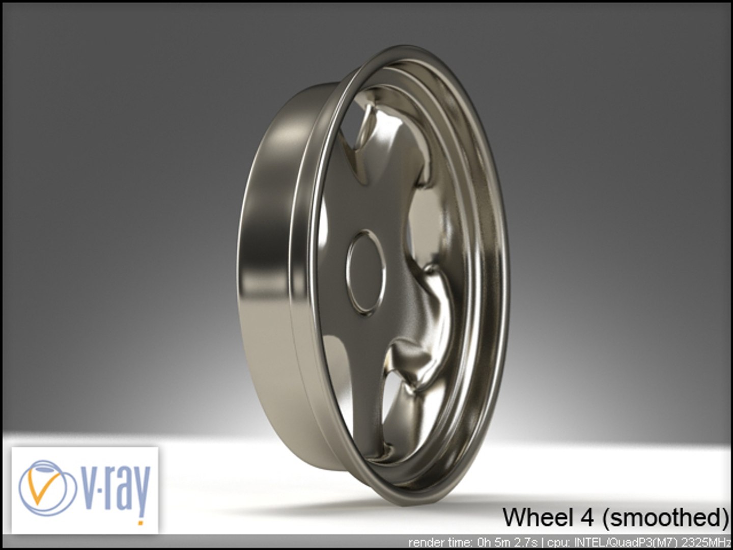 Wheel 4 3d Model
