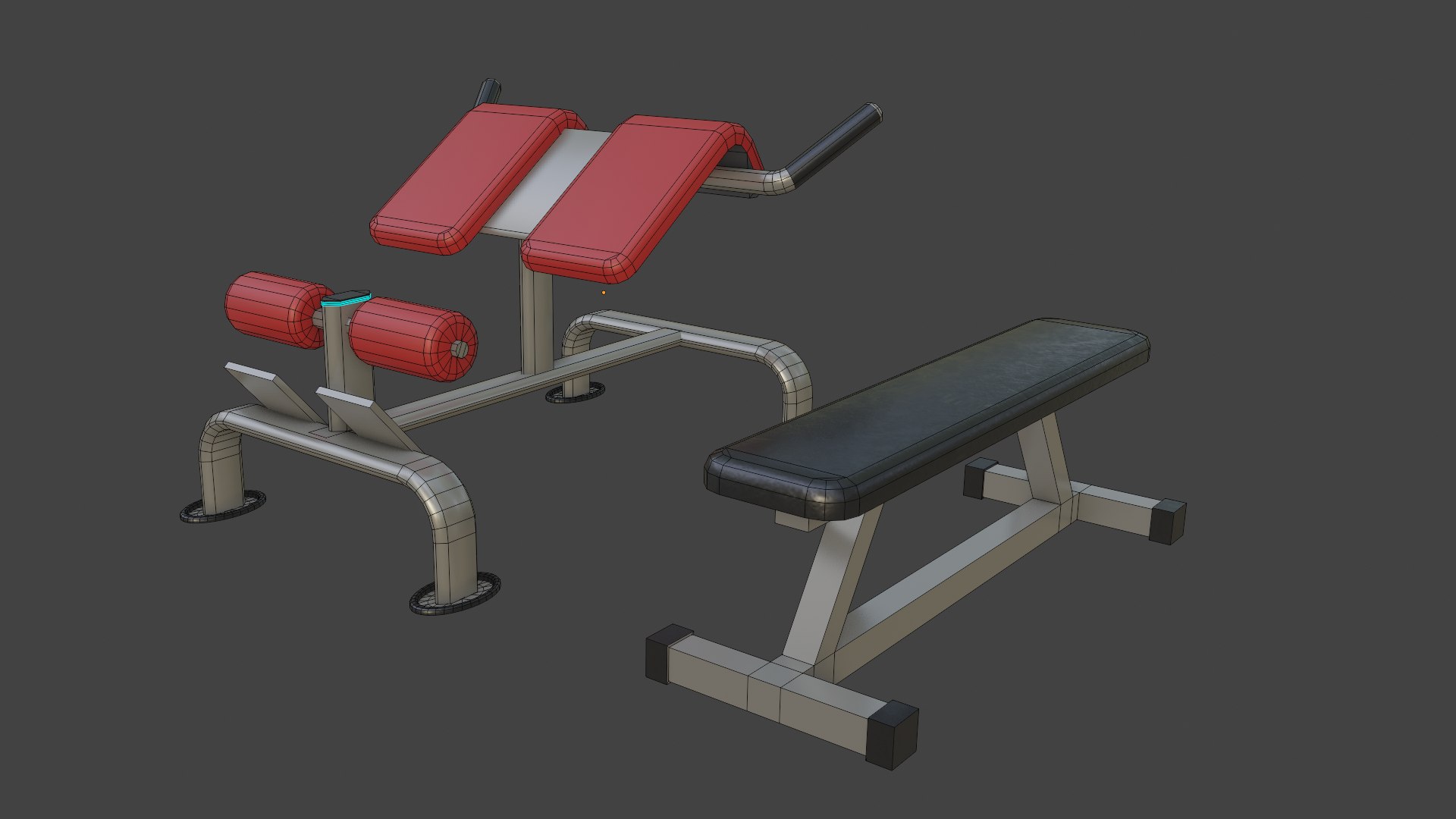 Hyperextension Gym 3D - TurboSquid 2145225