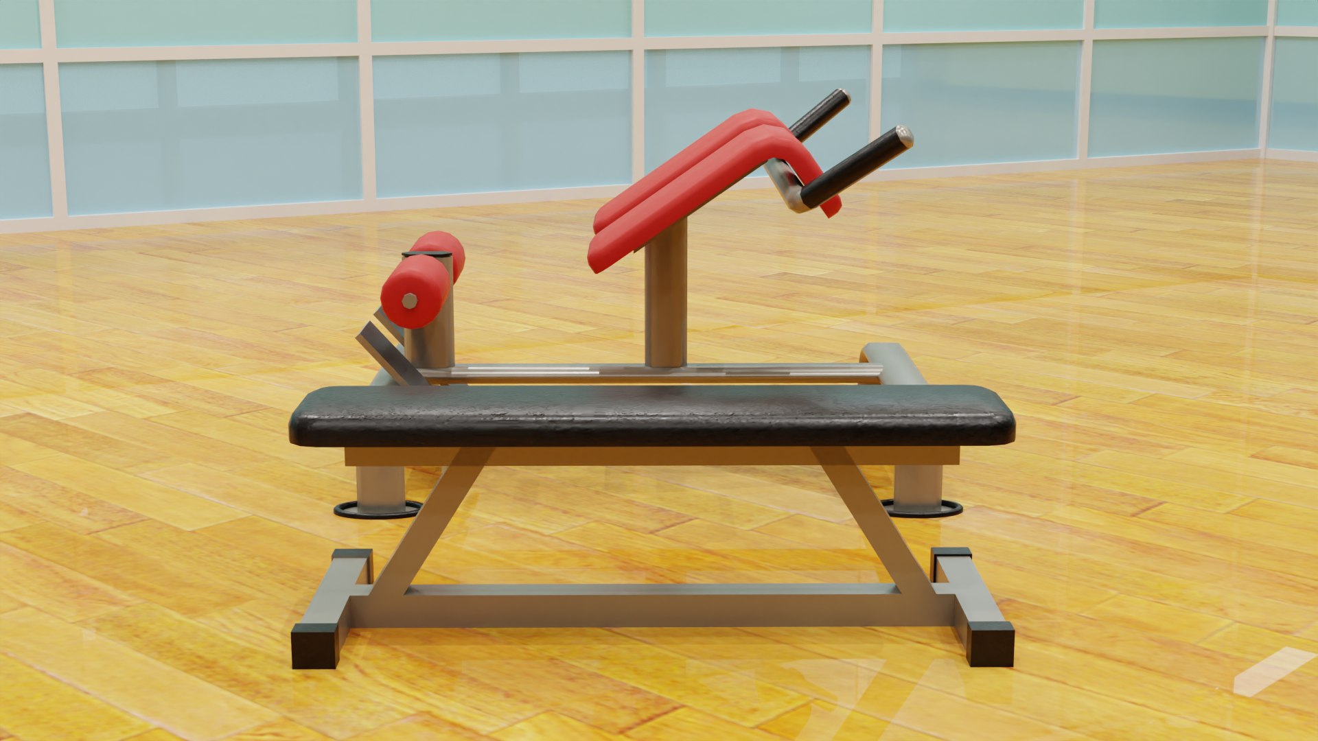 Hyperextension Gym 3D - TurboSquid 2145225