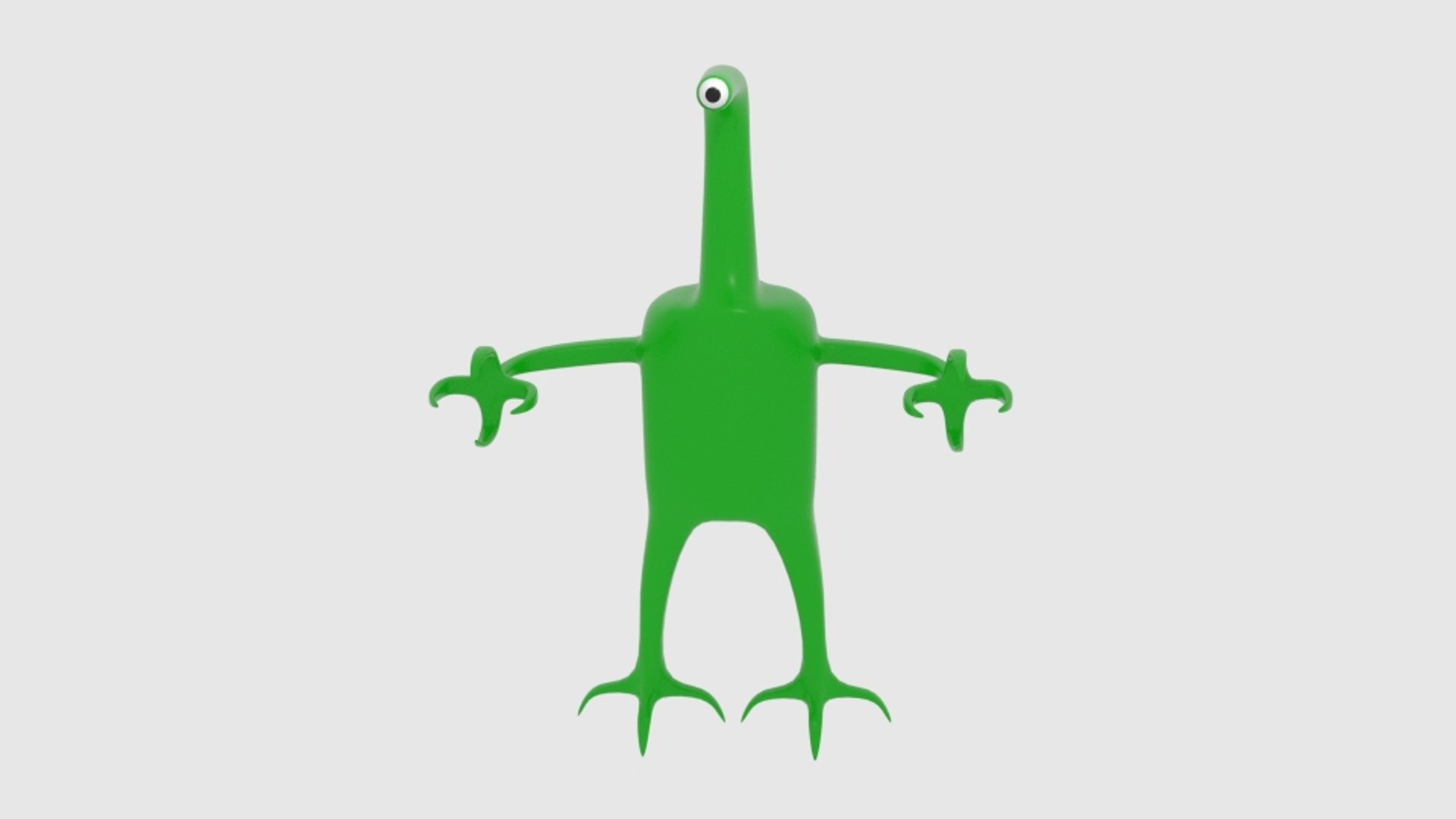 Long alien 3D model - TurboSquid 1307515