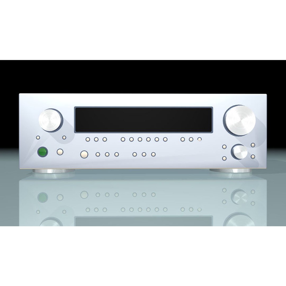 stereo receiver 3d model