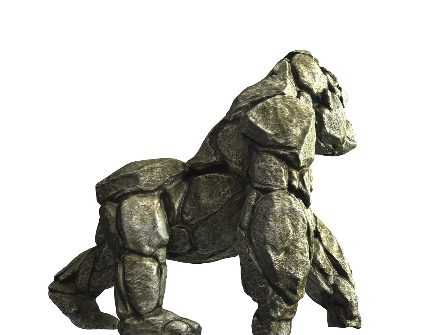 3D Stone Gorilla Hd Model - TurboSquid 1525157