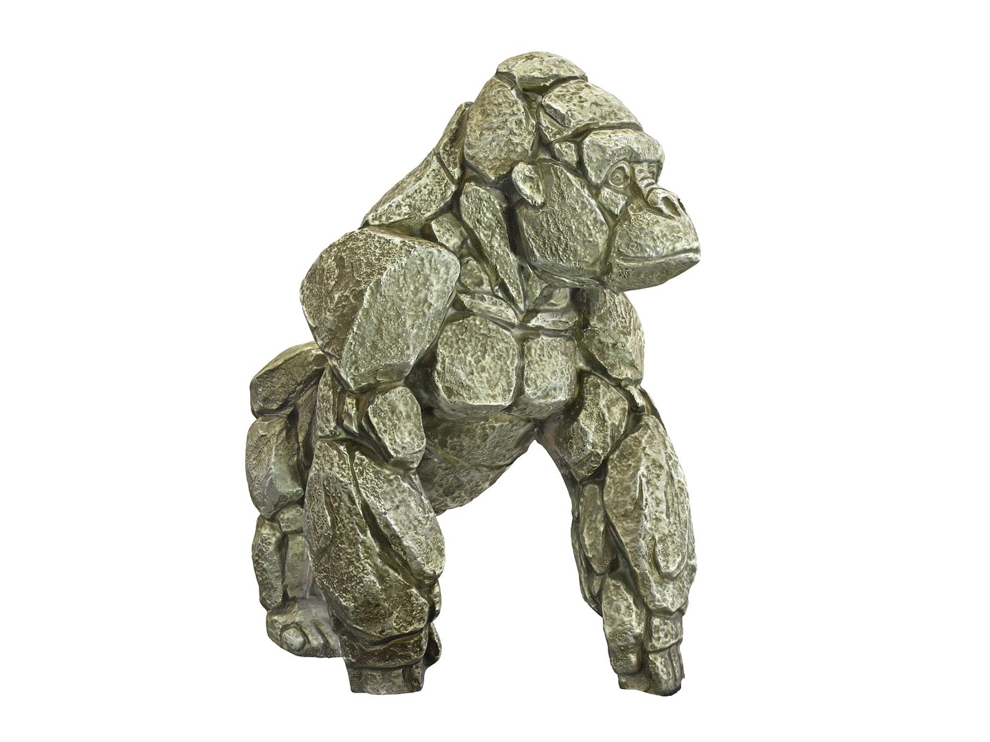 3D Stone Gorilla Hd Model - TurboSquid 1525157