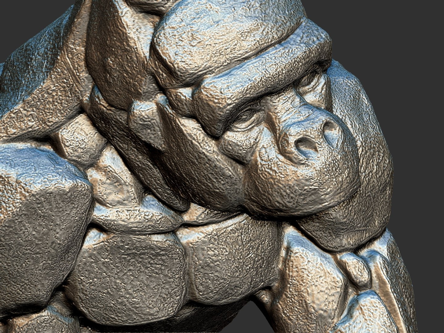 3D Stone Gorilla Hd Model - TurboSquid 1525157