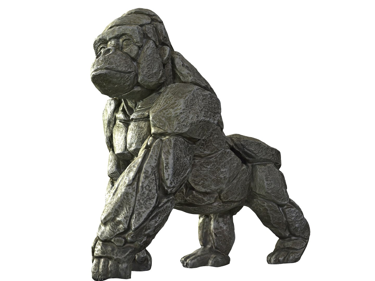 3D Stone Gorilla Hd Model - TurboSquid 1525157