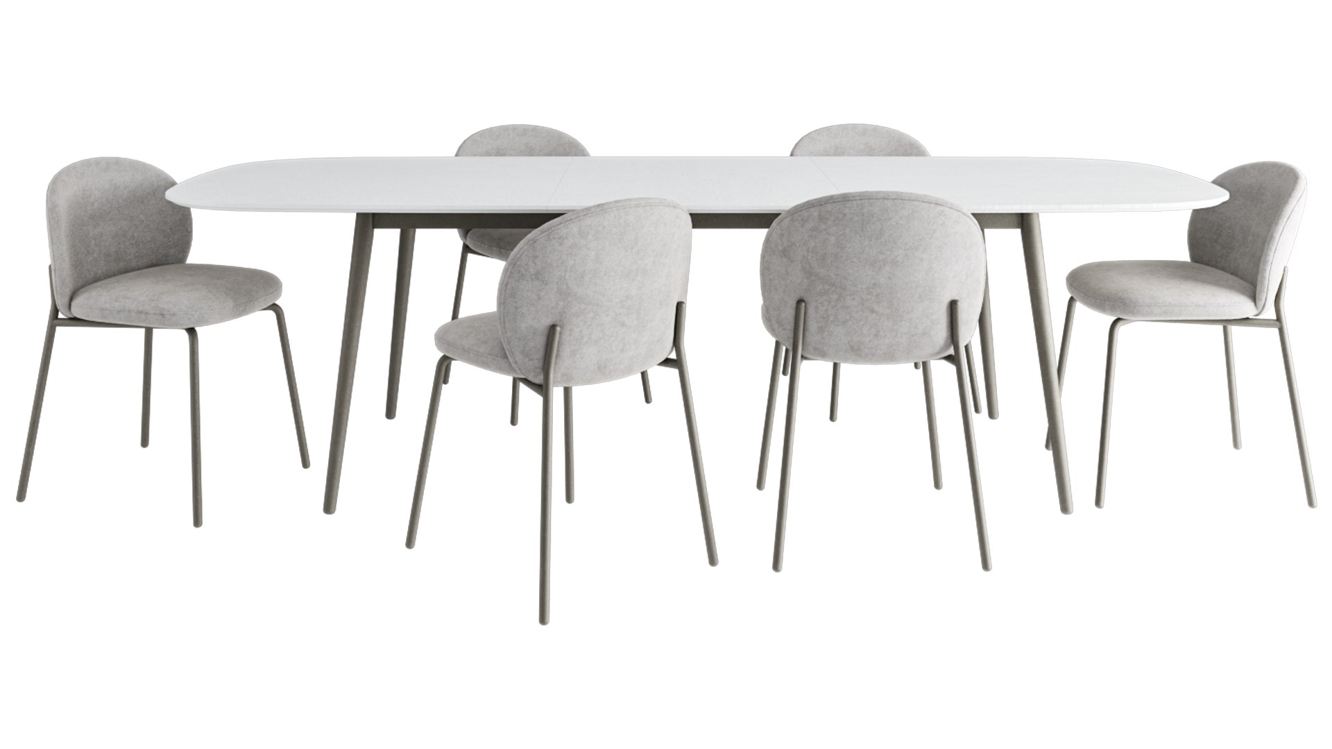 Kingston Dining Table And Princeton Chair 3D Model - TurboSquid 2107866