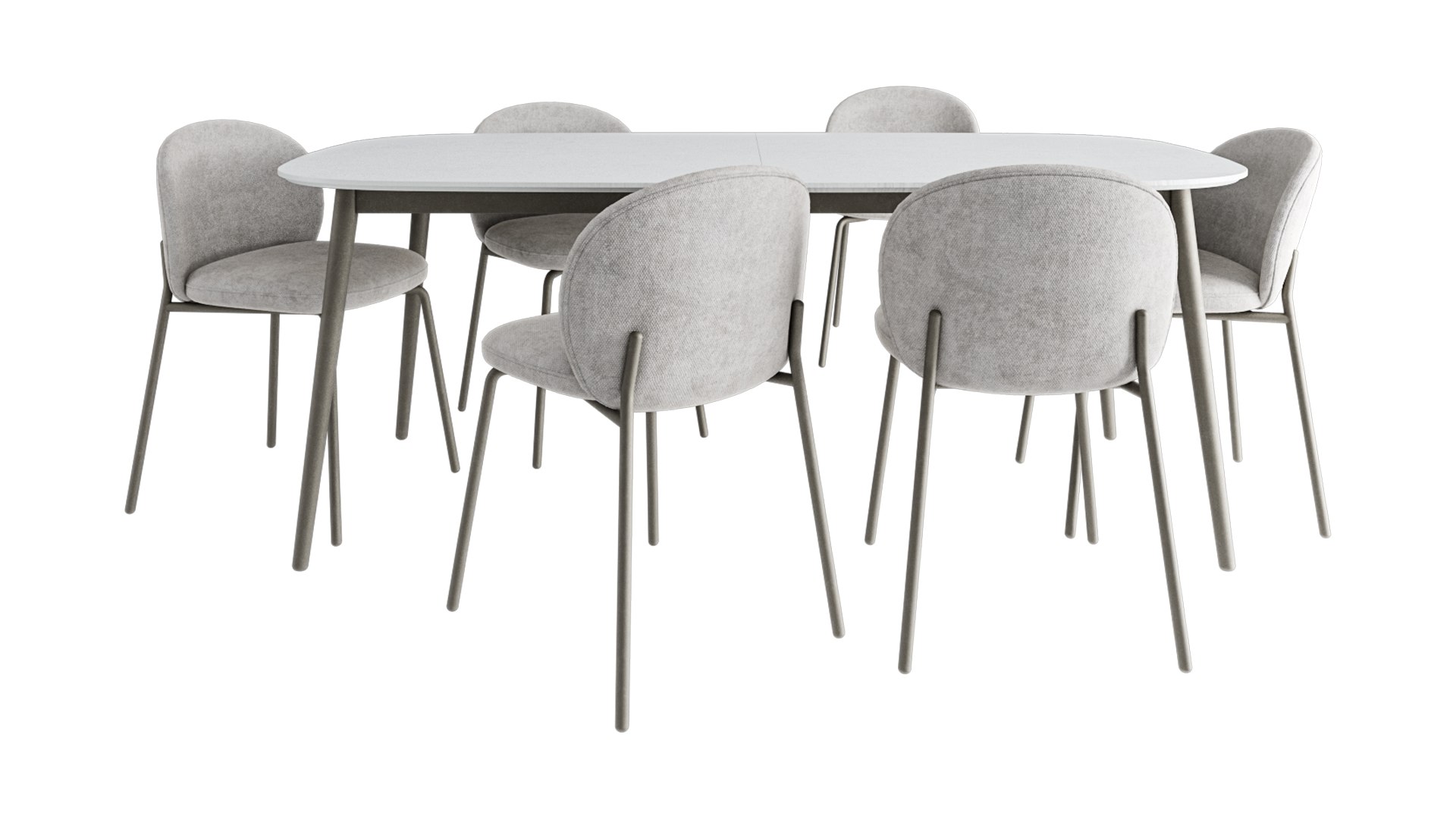 Kingston Dining Table And Princeton Chair 3D Model - TurboSquid 2107866