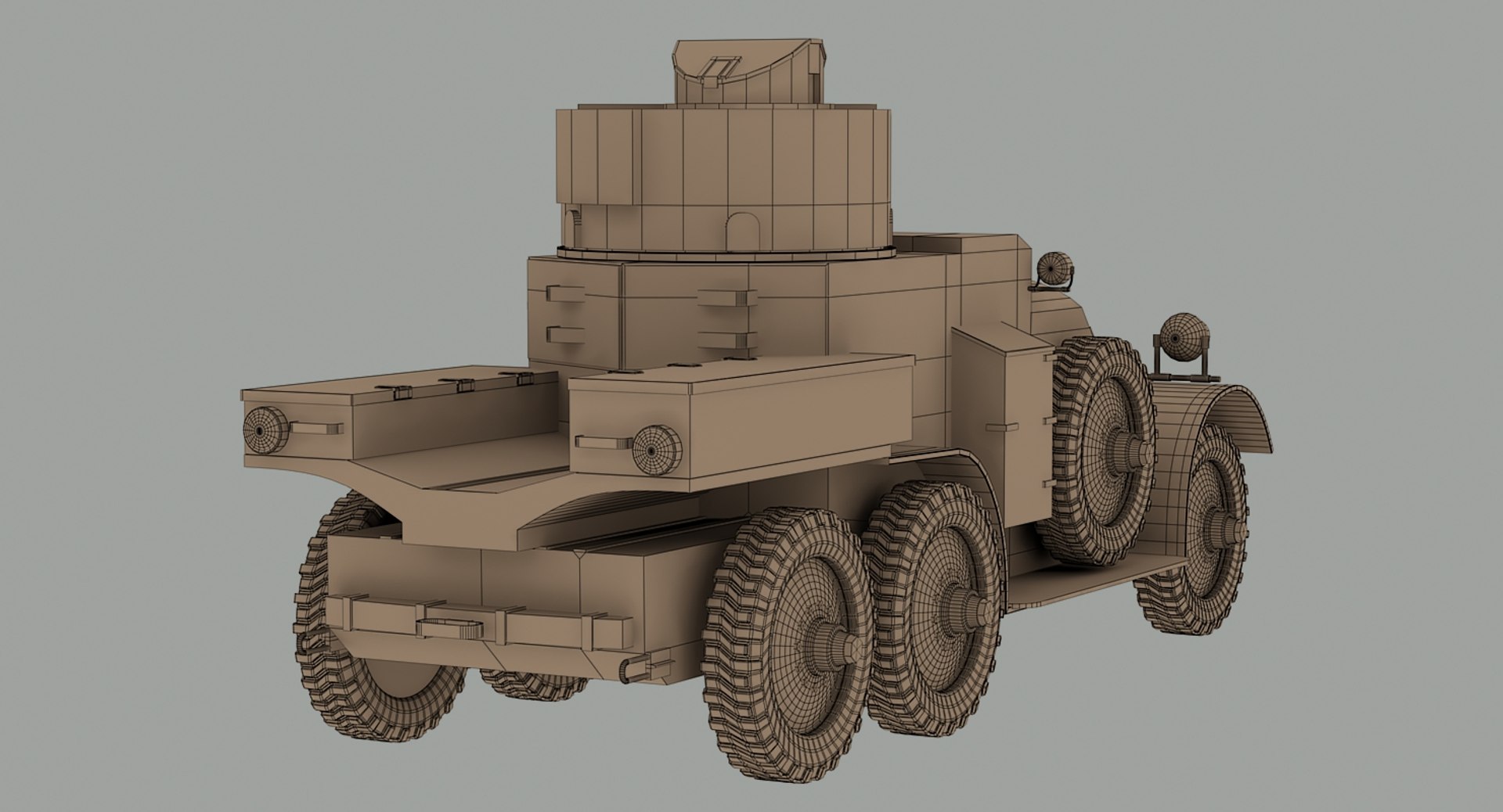 British lanchester mk2 armored car 3D model - TurboSquid 1421775