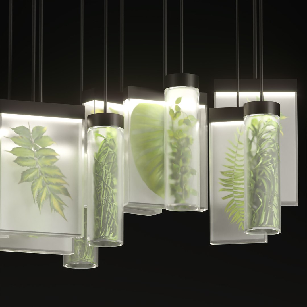 3D Hanging Lightbox Plants Collection Vol 141 Model - TurboSquid 1984187