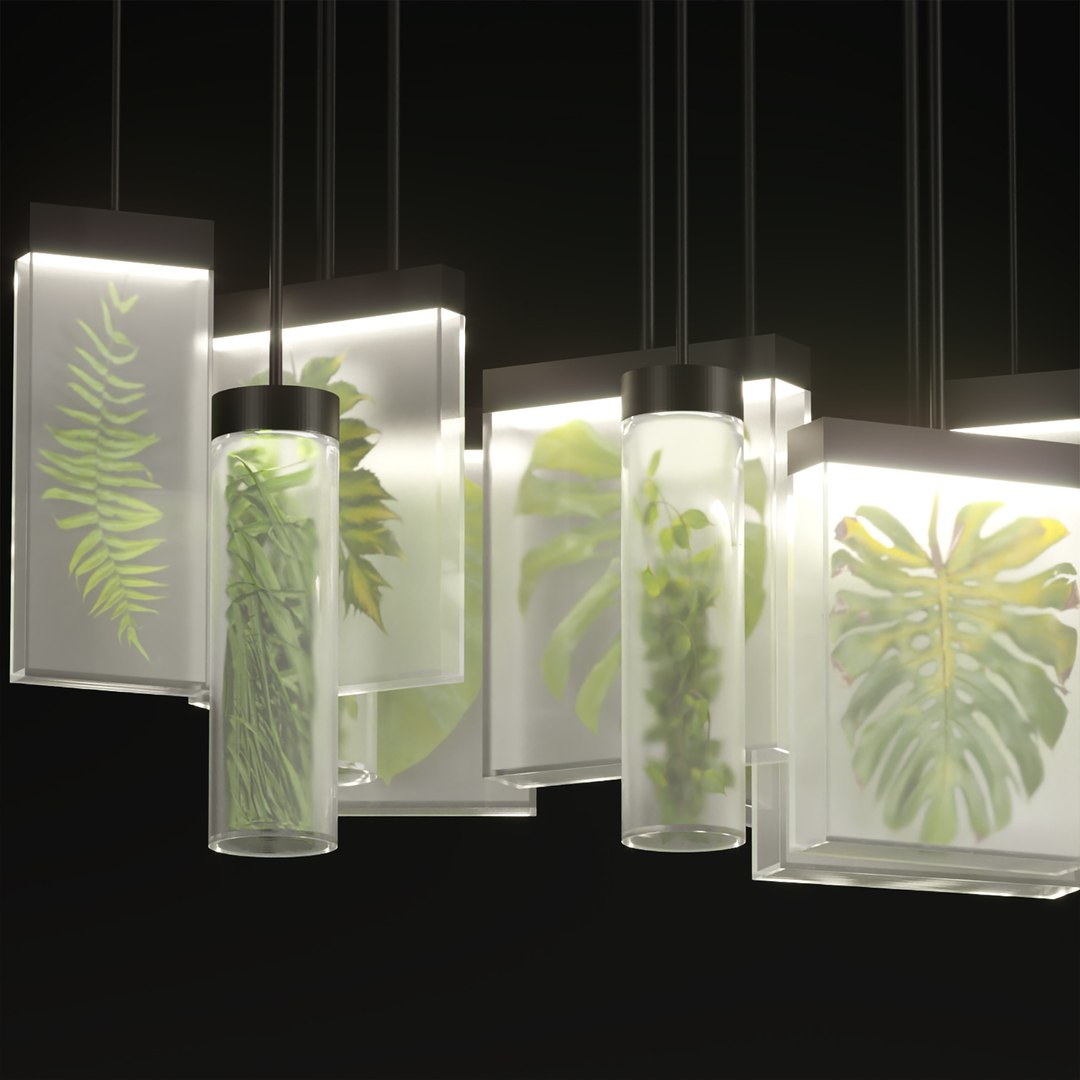 3D Hanging Lightbox Plants Collection Vol 141 Model - TurboSquid 1984187