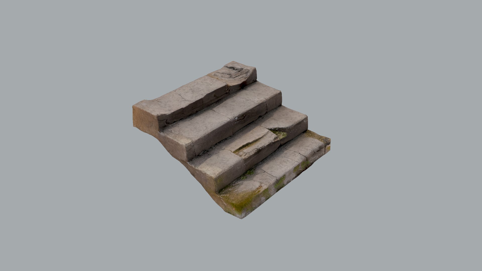 3D Stone Stairs Model - TurboSquid 2400499