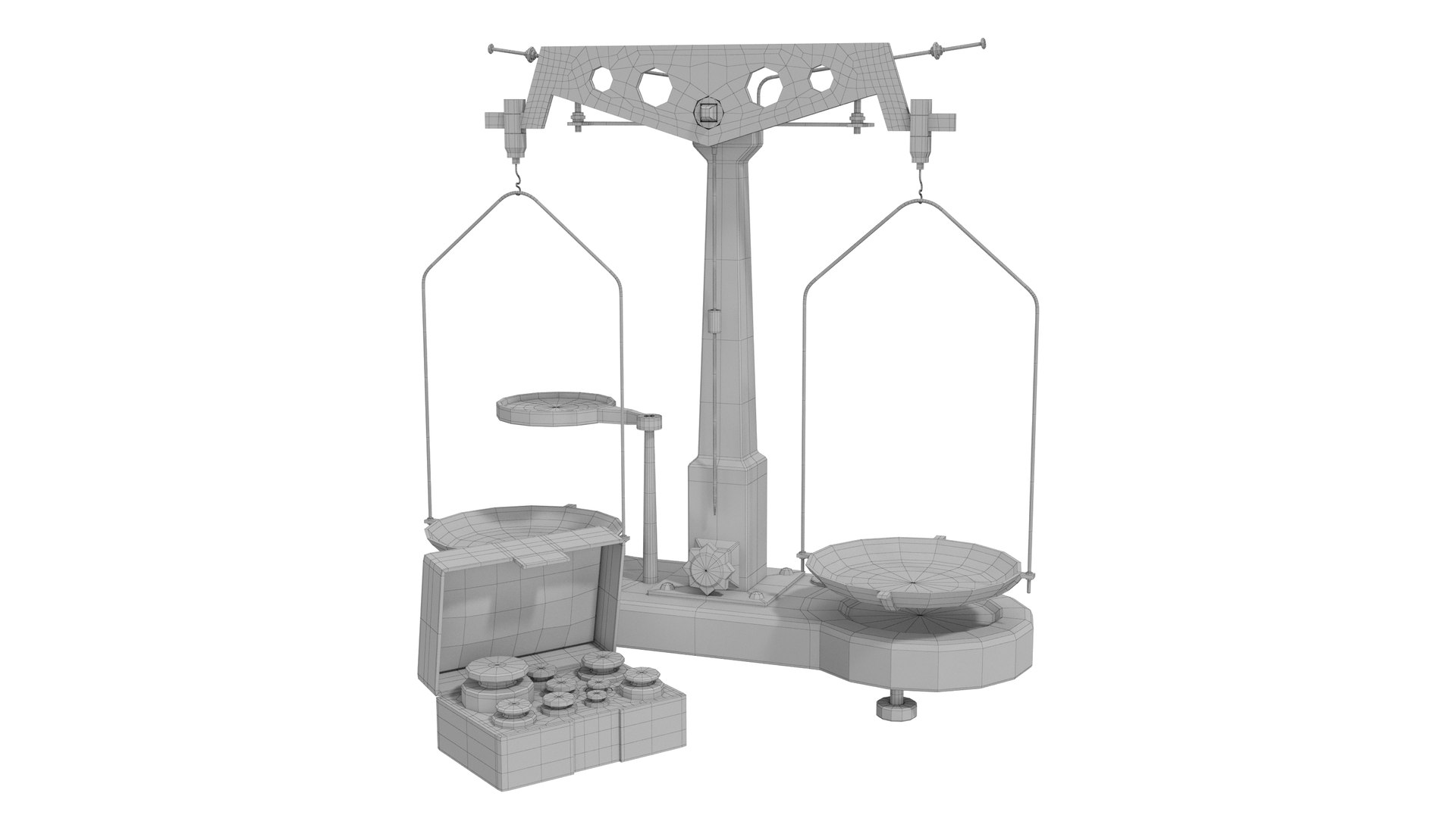 3D Mechanical Laboratory Balance Model - TurboSquid 1754339