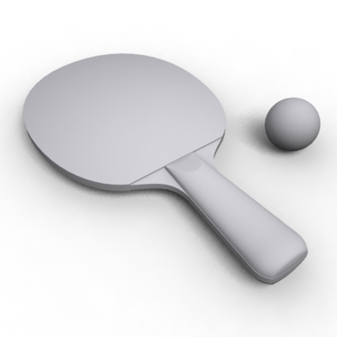 3d Model Table Tennis Paddles
