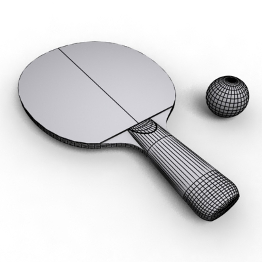 3d Model Table Tennis Paddles