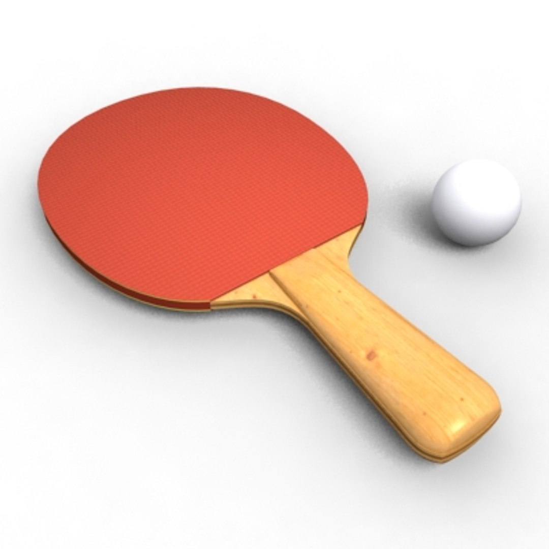 3d Model Table Tennis Paddles