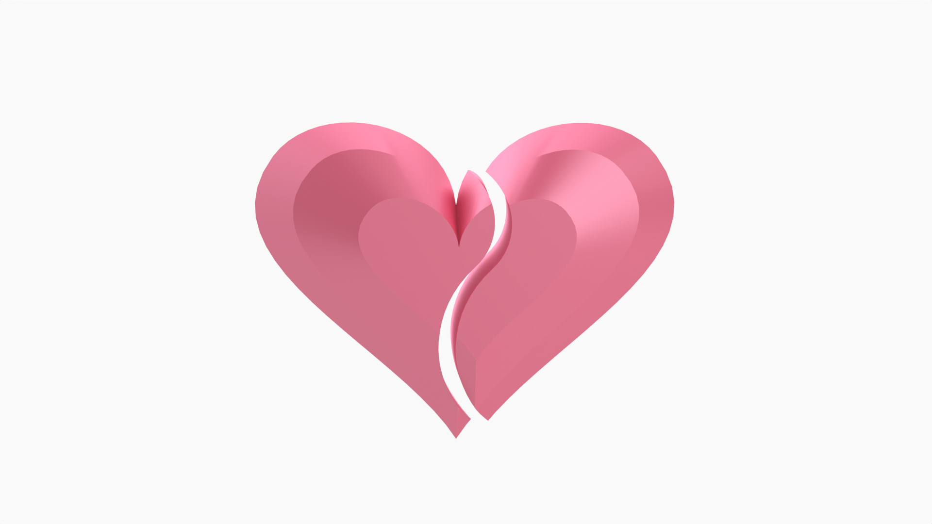 modelo 3d Dos mitades de corazón - TurboSquid 1844711