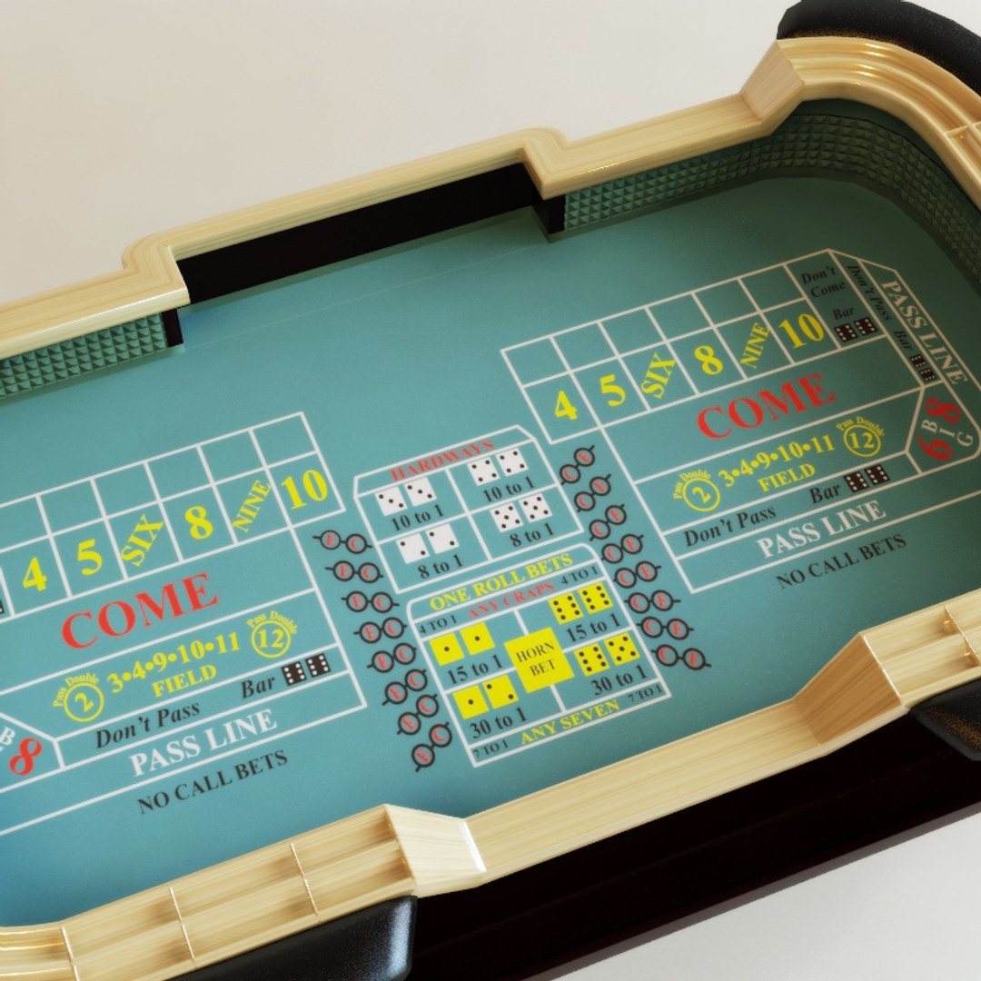 Craps Table 3d C4d