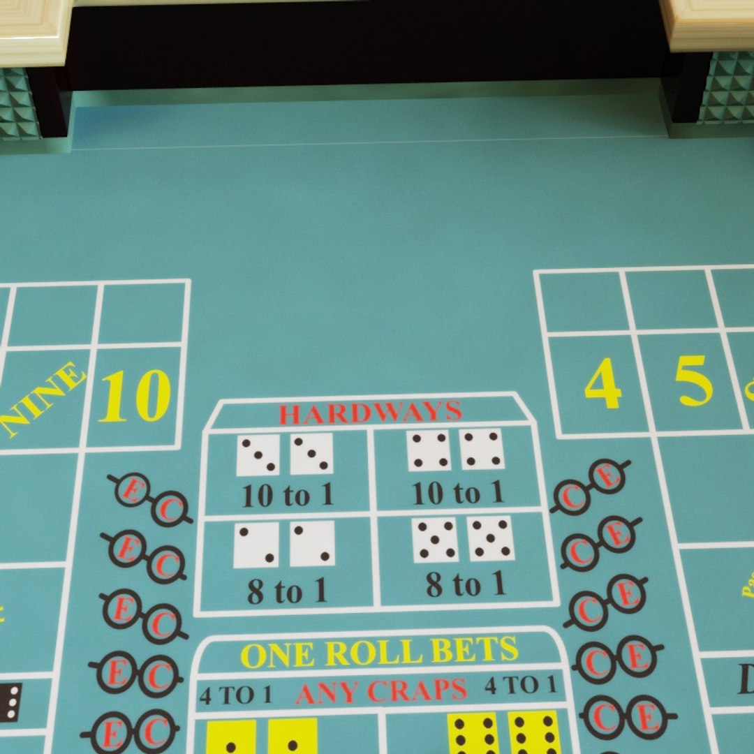 Craps Table 3d C4d