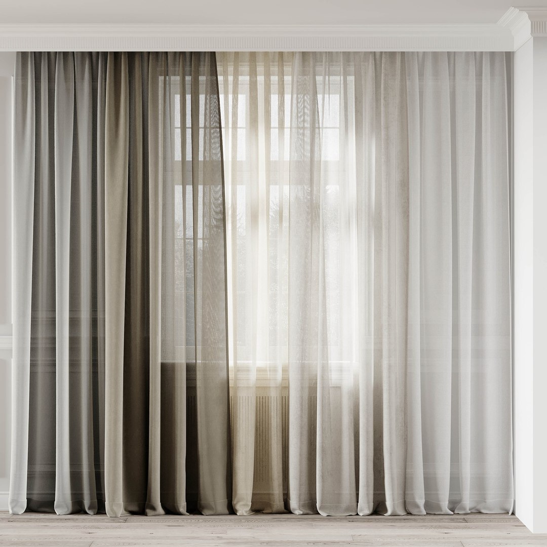 3D CURTAINS 548C - TurboSquid 2182052