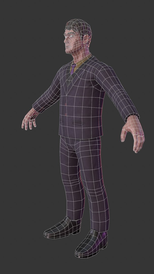 Horror Man Character Videogame Model - TurboSquid 2044301