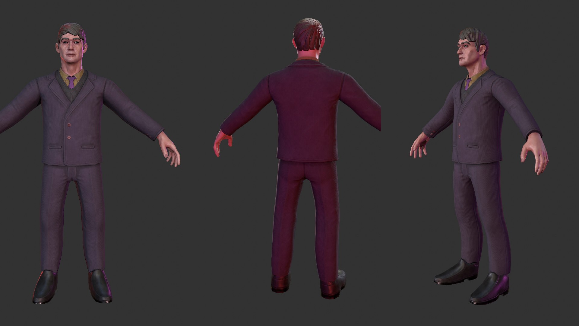 Horror Man Character Videogame Model - TurboSquid 2044301