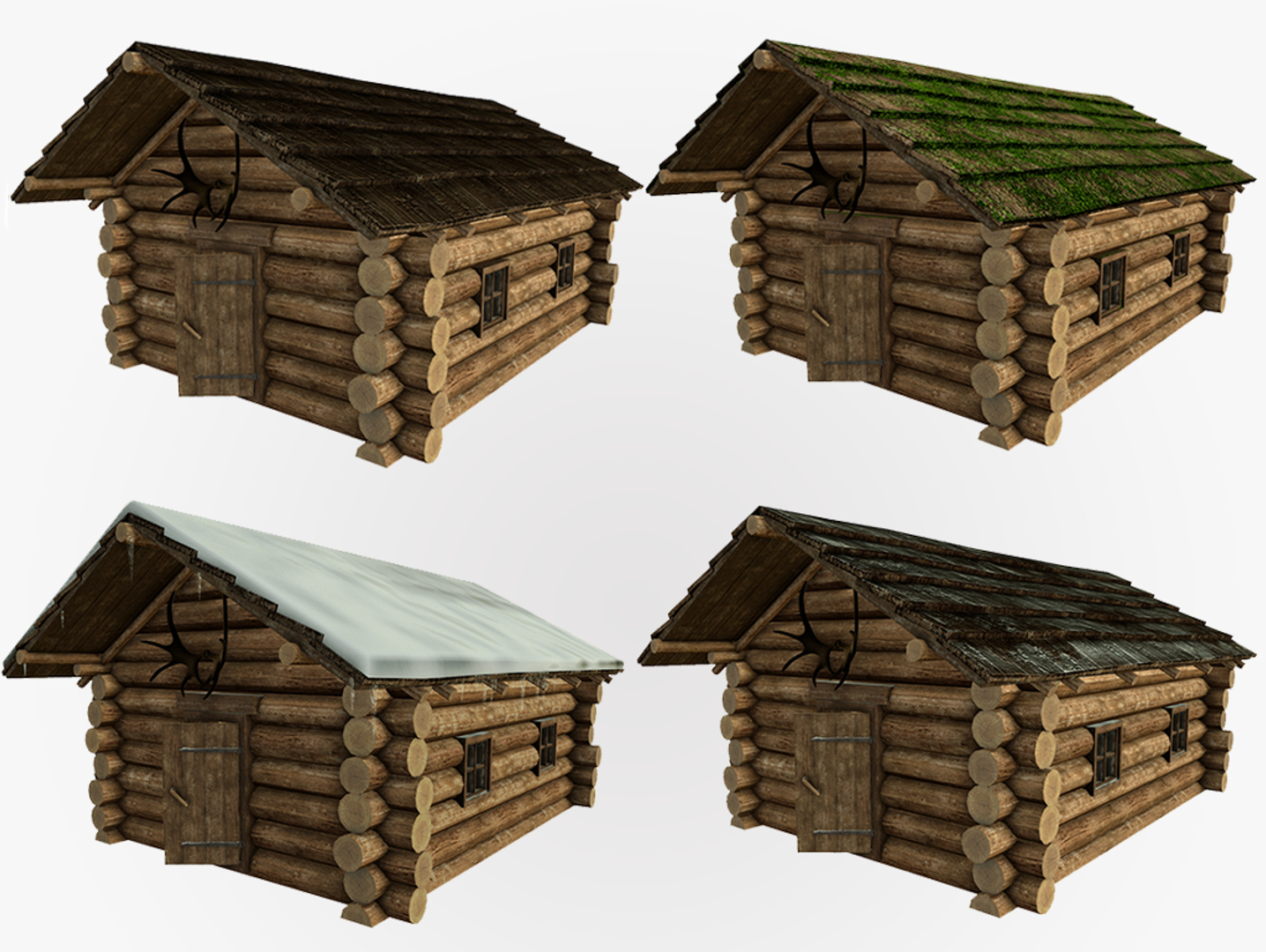 Wooden house 3D model - TurboSquid 1229964