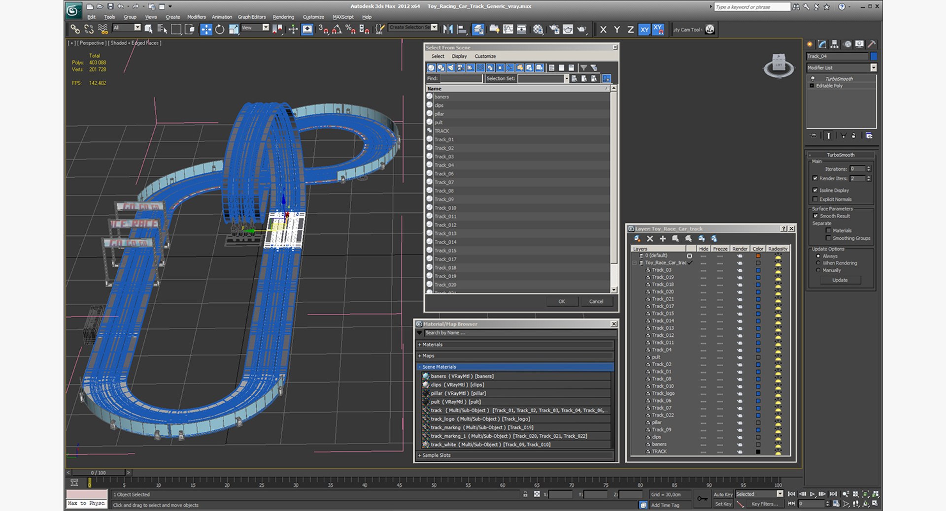 3D toy racing car track - TurboSquid 1301665