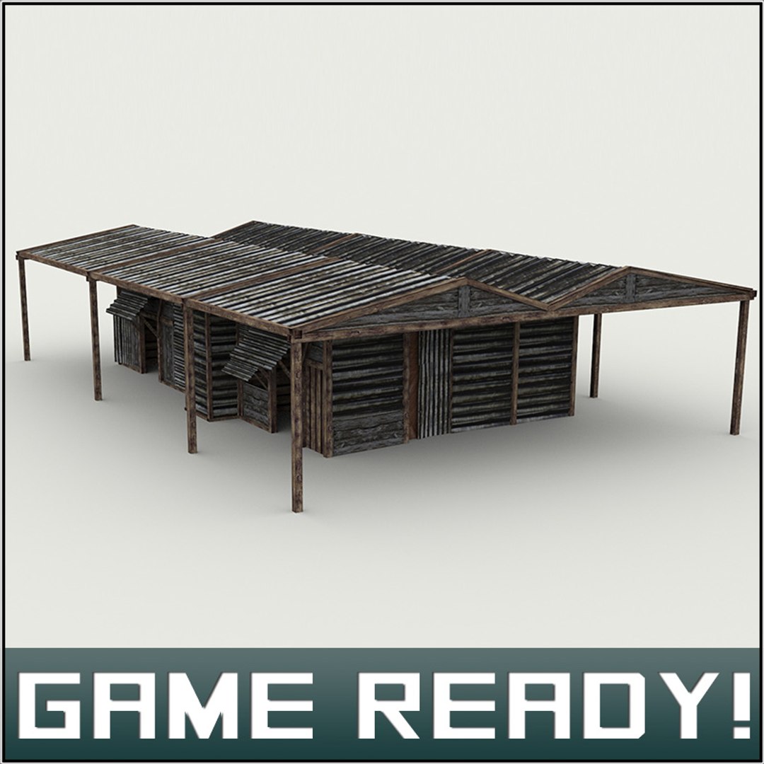 3d 3ds slums building