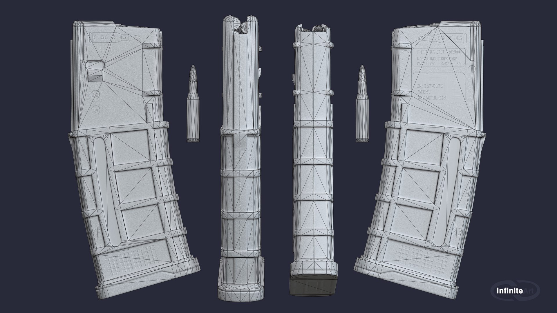Gun Magazines Accessories 3D model - TurboSquid 1874159