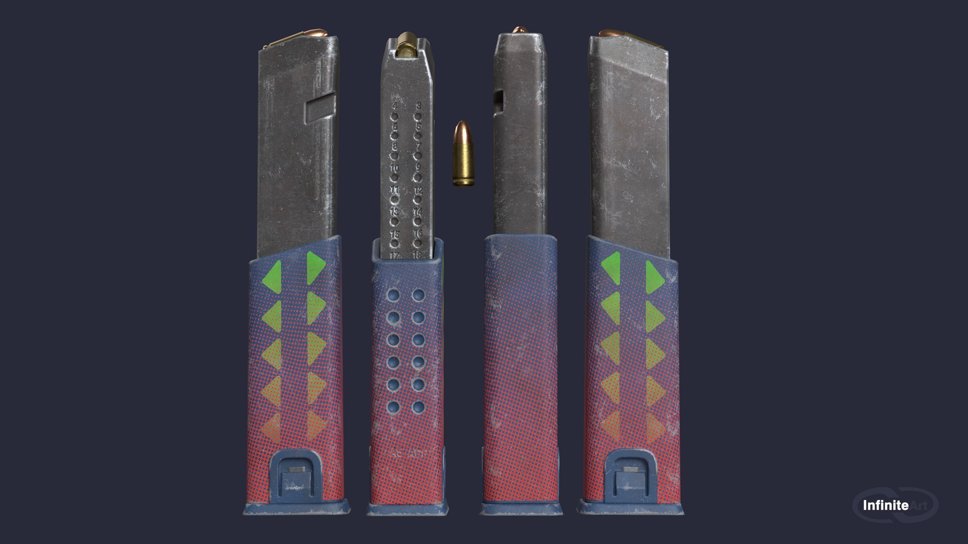 Gun Magazines Accessories 3D model - TurboSquid 1874159