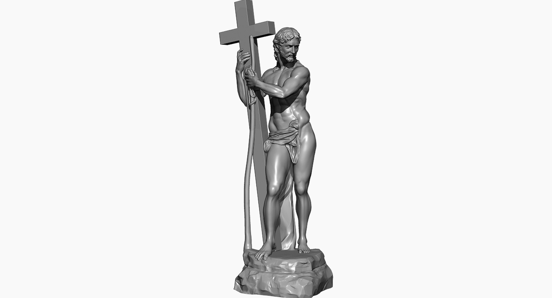 Christ Carrying Cross 3d Model