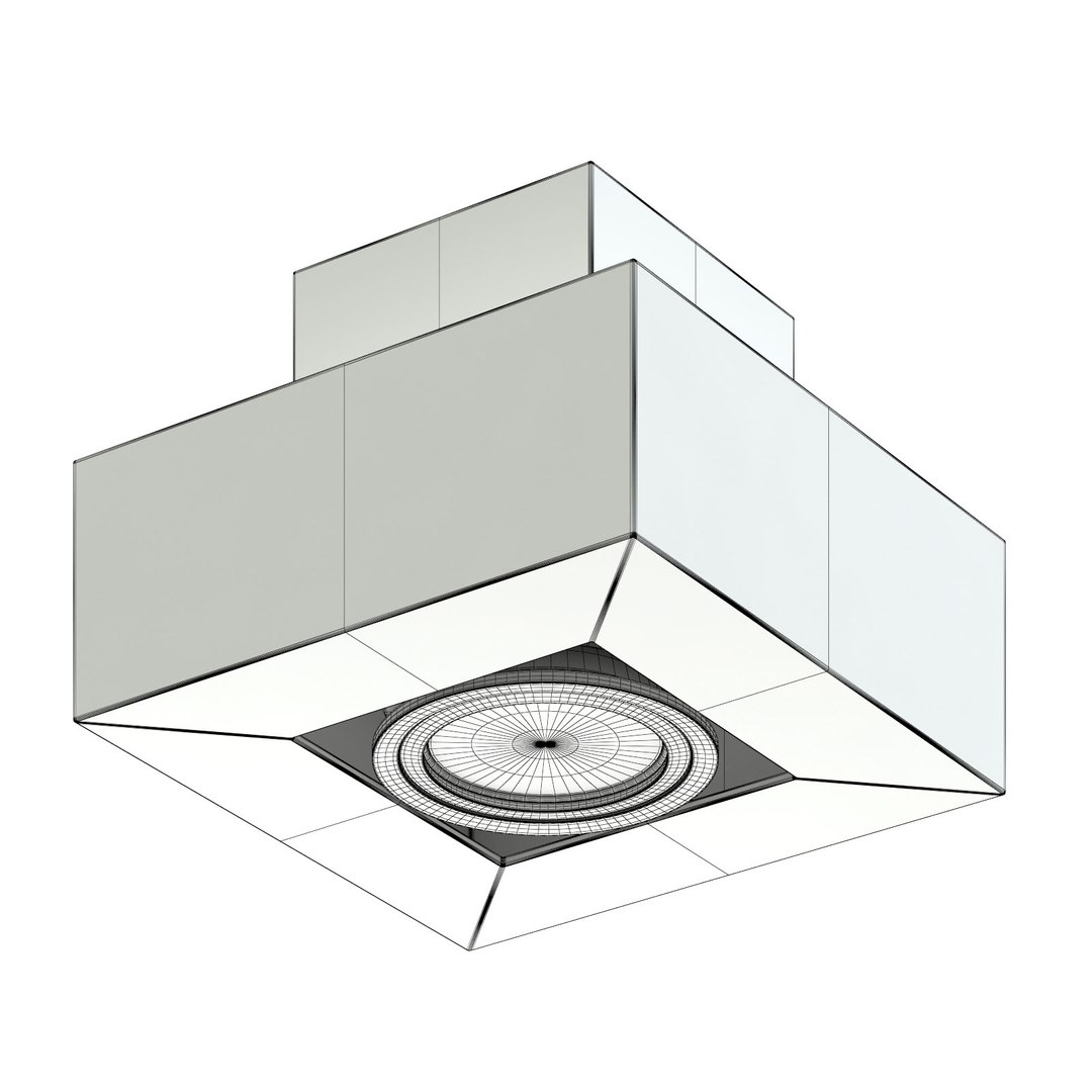 3D Black Rectangular Halogen Light - TurboSquid 1413967