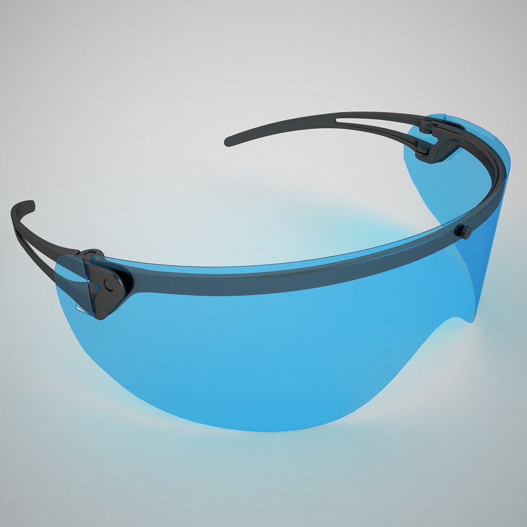 medical safety glasses 3d model