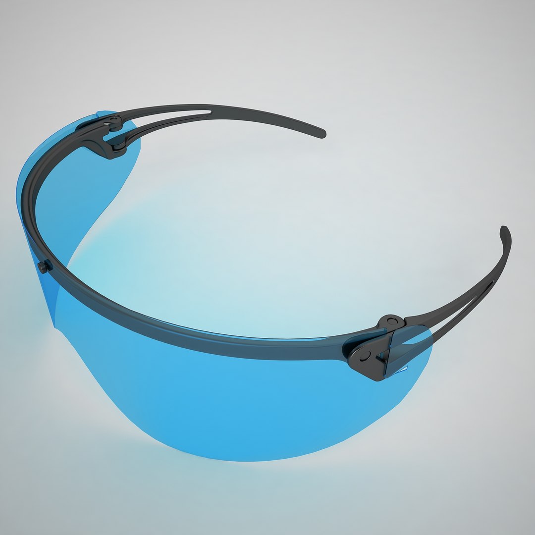 medical safety glasses 3d model