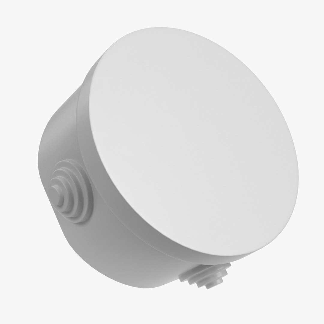 Round junction box 3D model - TurboSquid 1865906