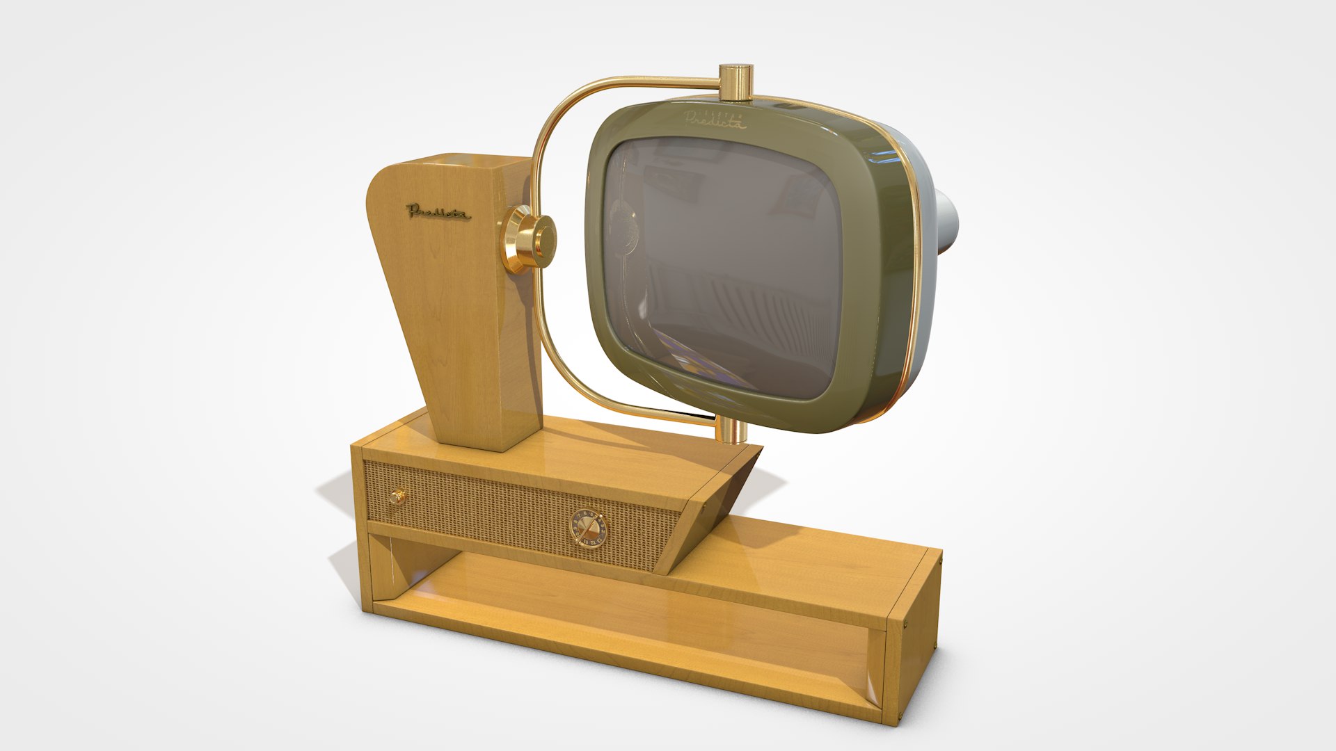 3D Vintage Tv Predicta - TurboSquid 1550547