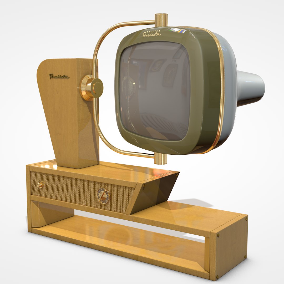 3D Vintage Tv Predicta - TurboSquid 1550547