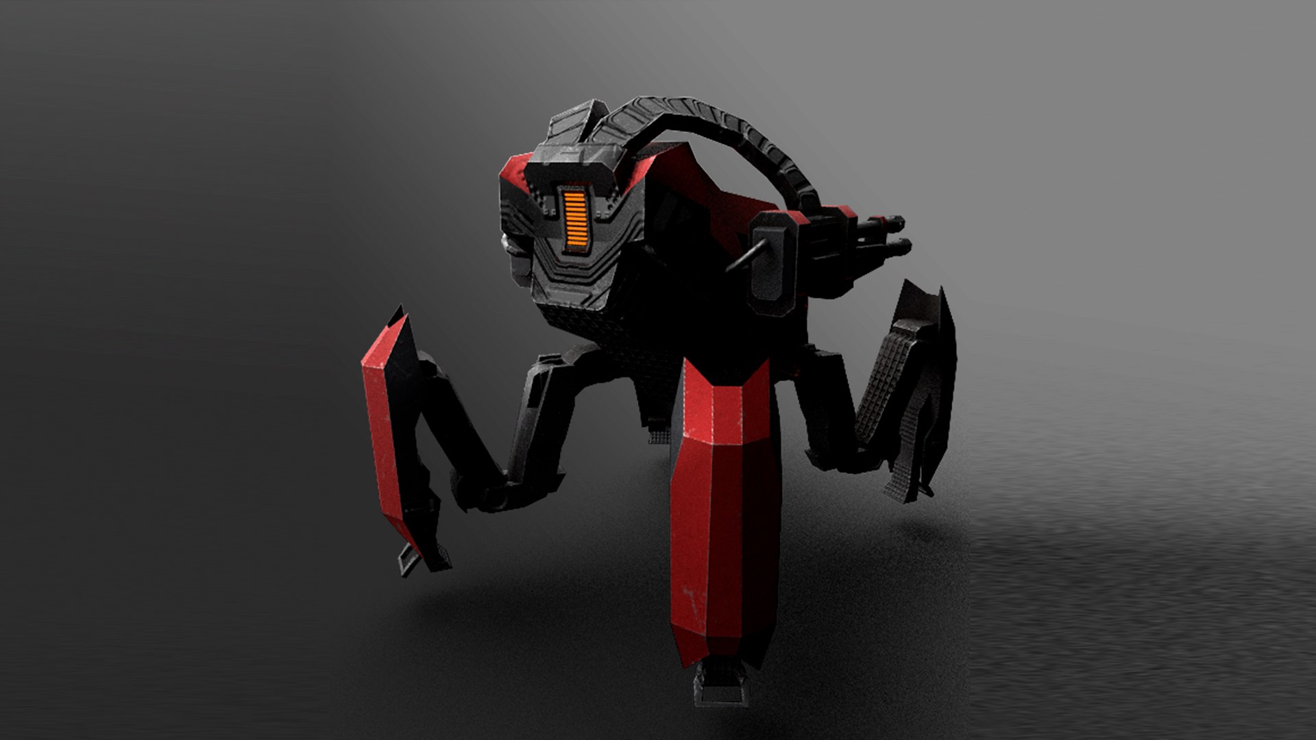 3D Model Sci-fi Spider Robot Game Ready Low-poly 3D Rigged Model 9 In 1 ...