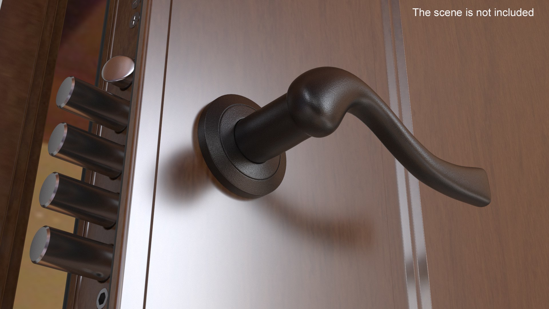 3D Black Classic Style Door Handles Model - TurboSquid 1995780