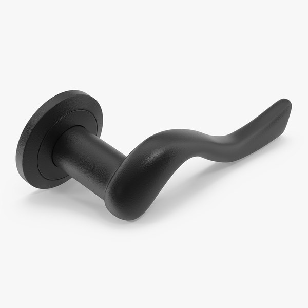 modelo 3d Black Classic Style Door Handles - TurboSquid 1995780