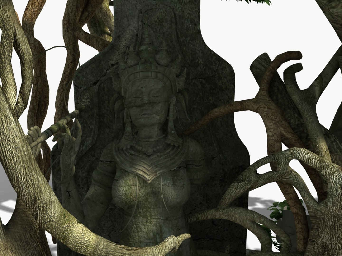 Temple Ruins Tree 3D model - TurboSquid 1965745