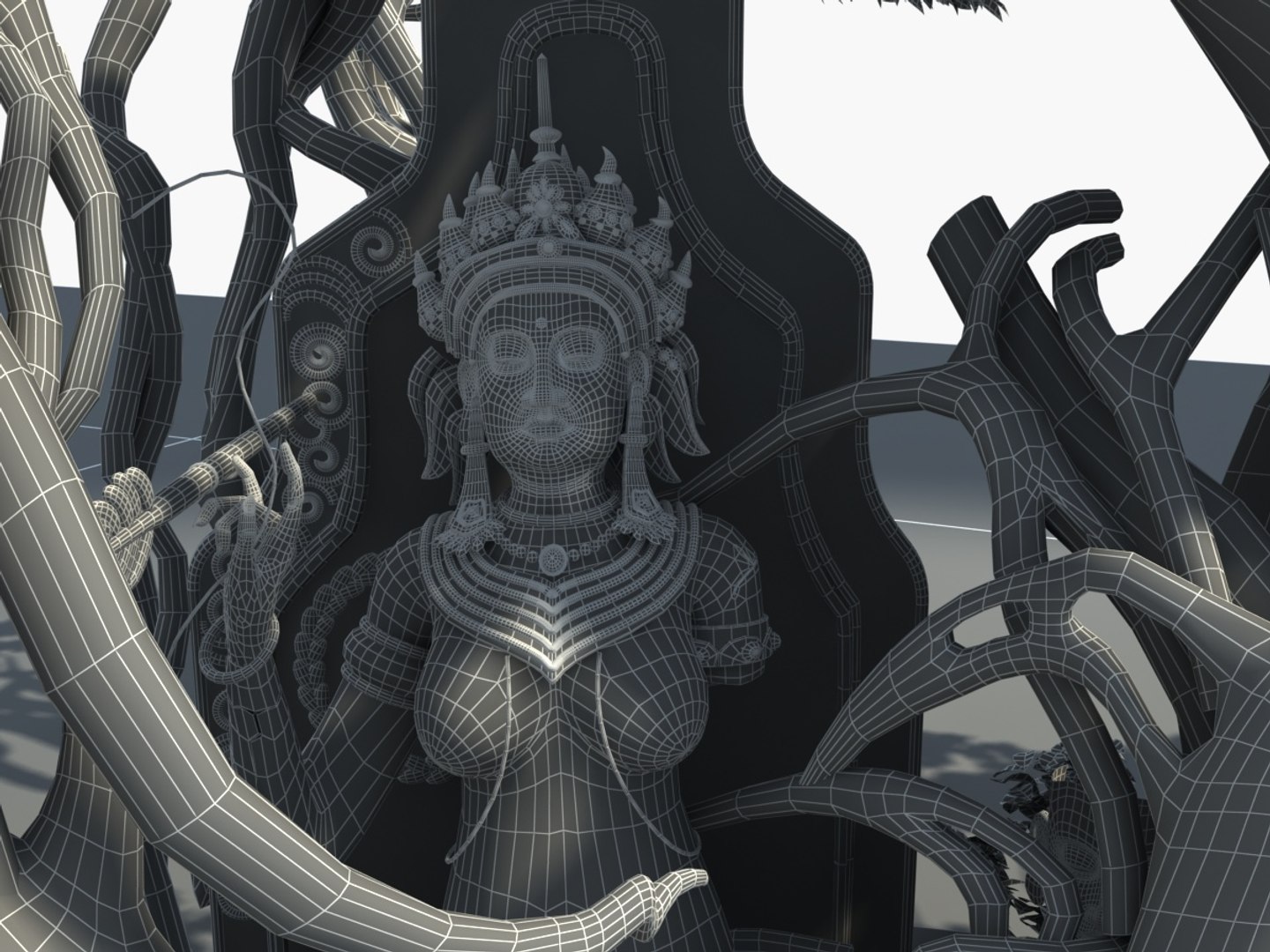 Temple Ruins Tree 3D model - TurboSquid 1965745