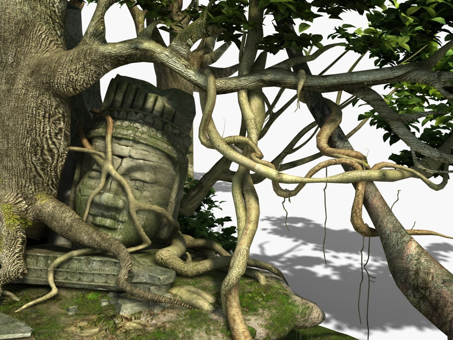 Temple Ruins Tree 3D model - TurboSquid 1965745