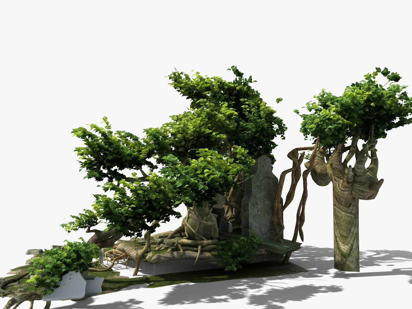 Temple Ruins Tree 3D model - TurboSquid 1965745