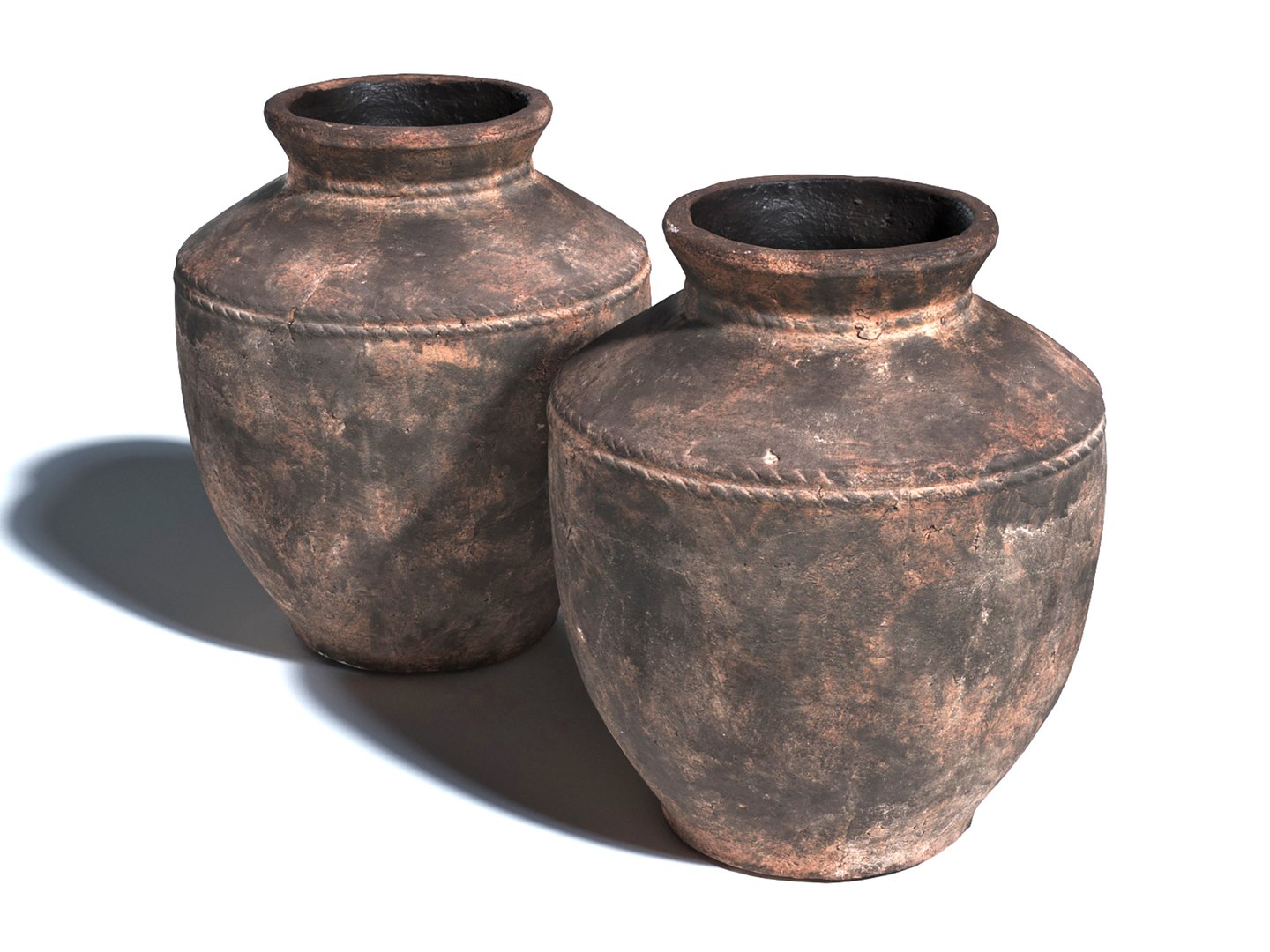 3D Distressed Decorative Pot - TurboSquid 2149552